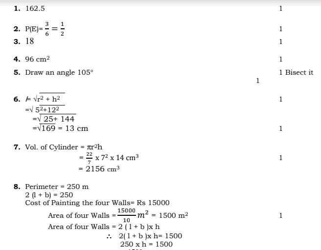 Download Cbse Class 9 Maths Previous Year Papers 2024 25 In Pdf