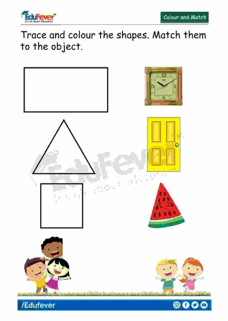 Get Latest Color and Match - LKG Maths Worksheets 2024-25