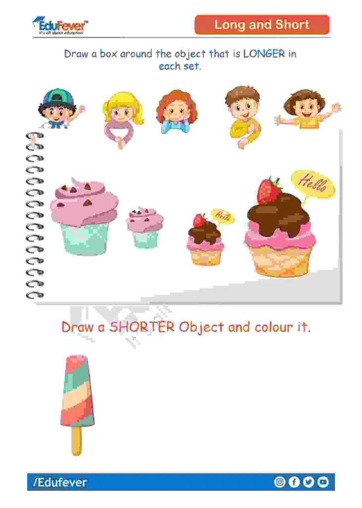 Get Latest Long and Short UKG Maths Worksheets